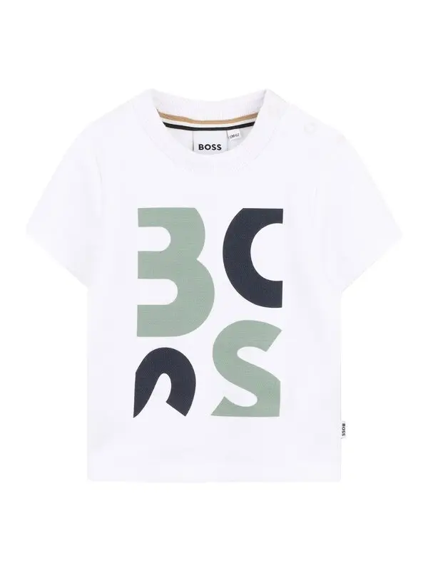 BOSS Logo Print T-shirt - White