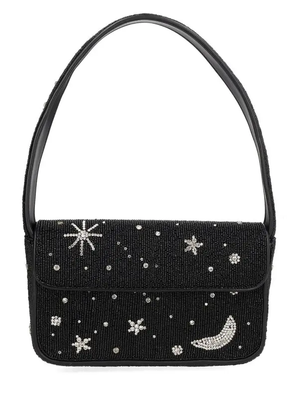 Staud Tommy Bag Embellished Glass Bead Shoulder Bag
