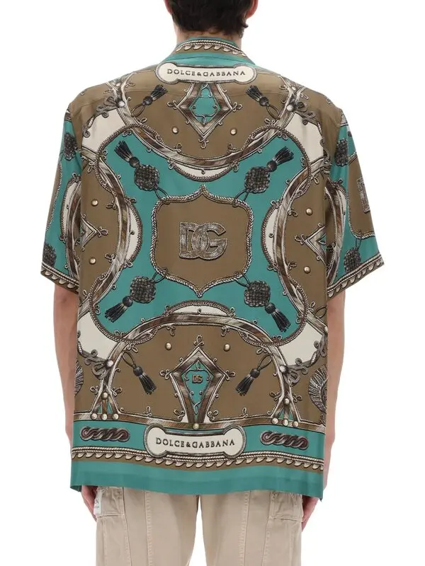 Dolce & Gabbana Hawaii Printed Silk Shirt