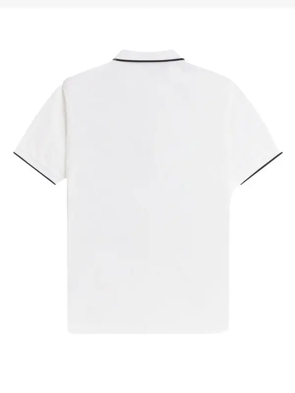 Fred Perry Zip Polo Shirt With Logo Detail