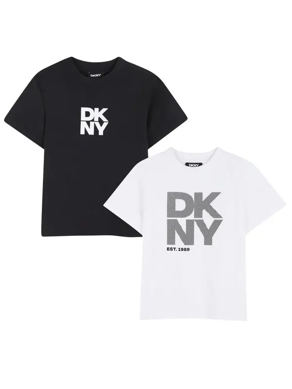Dkny Set Of Two Cotton T-shirts - Multicolour