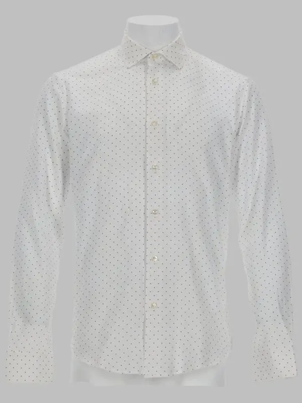 Brian Dales Camicia Shirt With Micro-dot Print - Multicolour