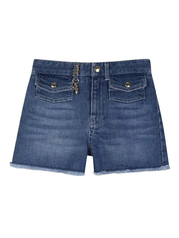 Chloé Denim Shorts With Charm Detail