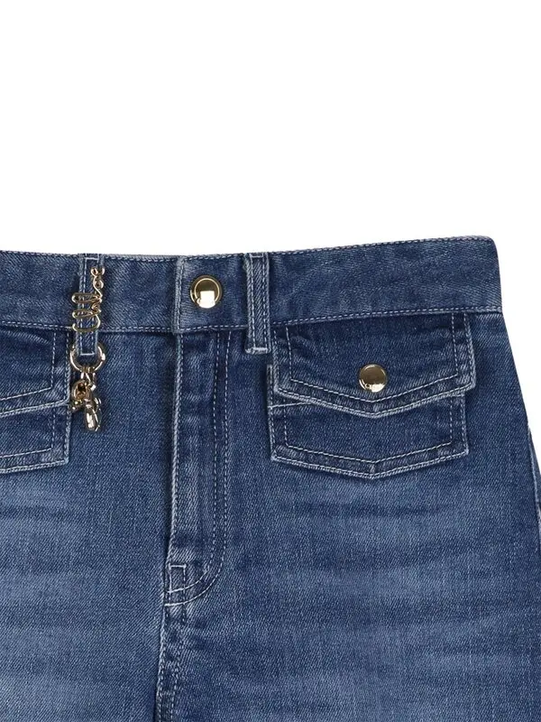 Chloé Denim Shorts With Charm Detail
