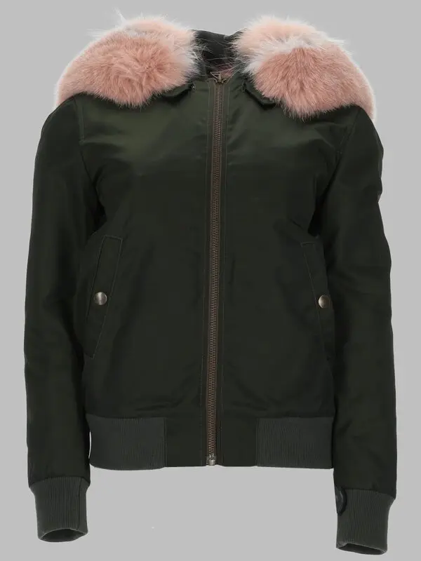 Mr & Mrs Italy Bomber With Fur Trim