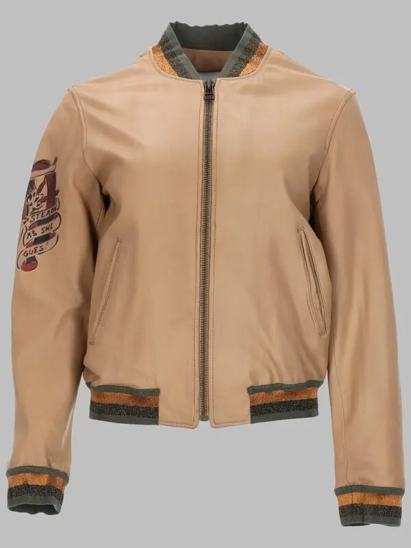Mr & Mrs Italy Leather Bomber Jacket