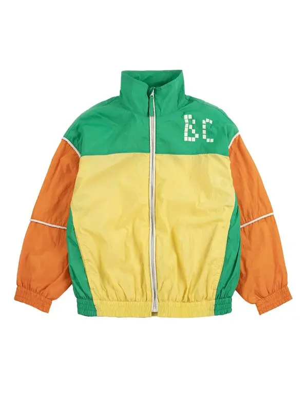 BOBO CHOSES Sporty Jacket With Color Blocking And Logo Detail