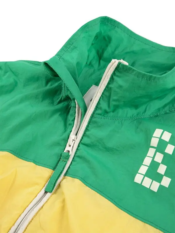 BOBO CHOSES Sporty Jacket With Color Blocking And Logo Detail