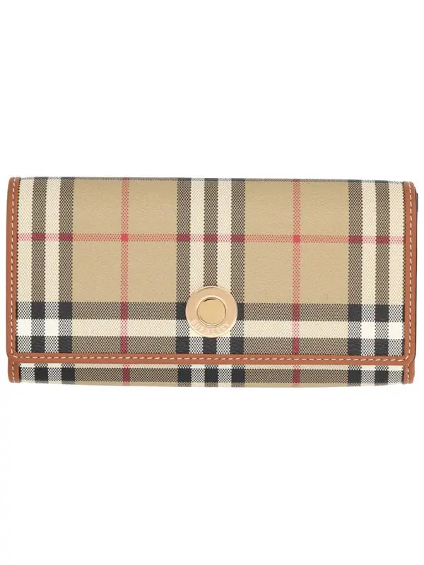 Burberry Portafoglio 'continental Check - Beige