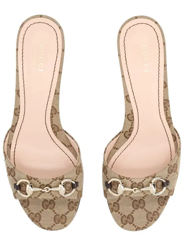Gucci Horsebit Mules - Beige