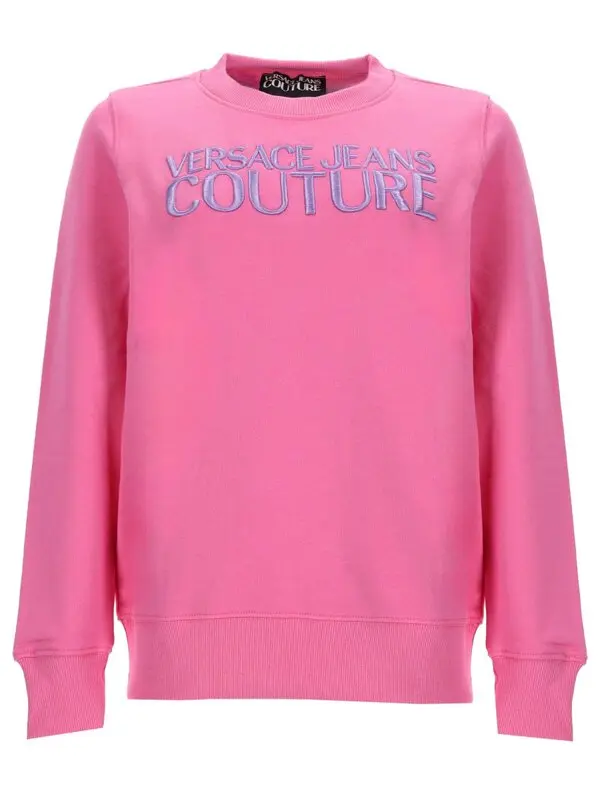 Versace Cotton Jersey Sweatshirt - Pink