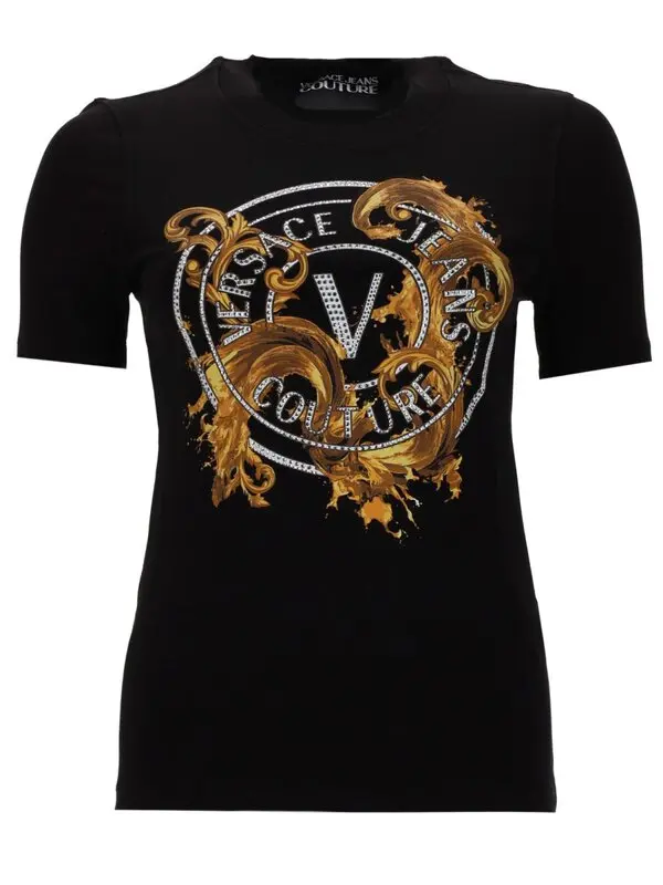 Versace Cotton Logo Print T-shirt