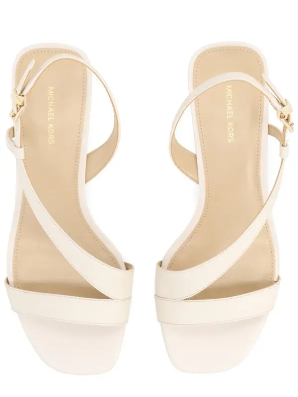 Michael Kors Jaida Heeled Sandals - Ivory
