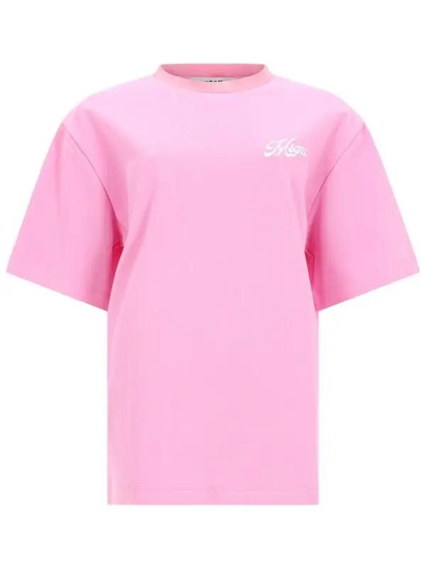 MSGM Cotton T-shirt With Logo