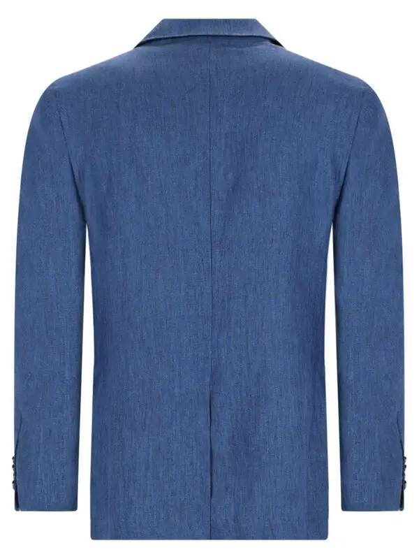 120% Lino Single-breasted Linen Jacket