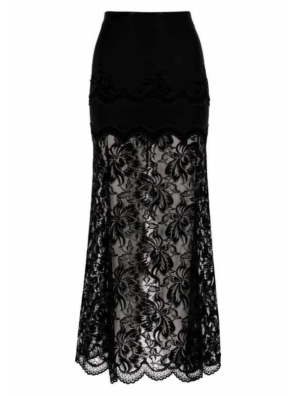 Rabanne Midi Lace Skirt