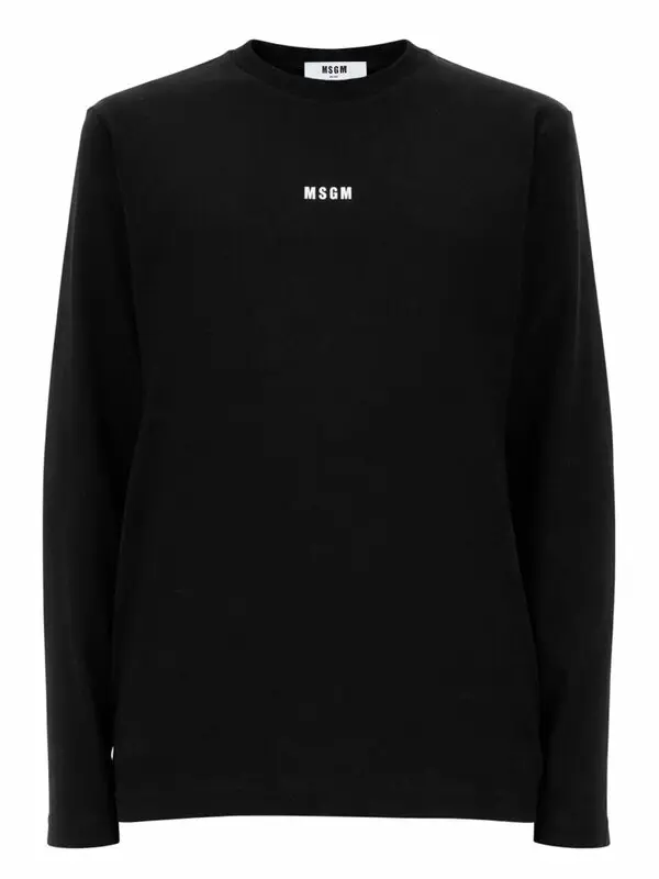 MSGM Cotton Logo T-shirt - Black