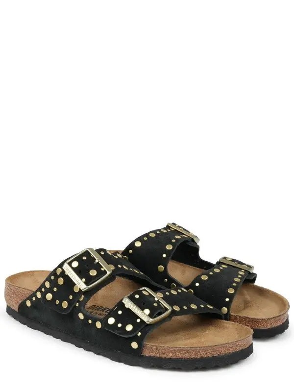BIRKENSTOCK Arizona Rivet Sandals - Black