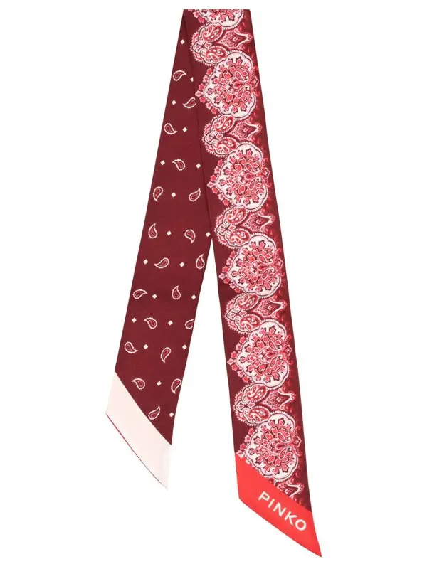 Pinko Foulard In Misto Seta - Red