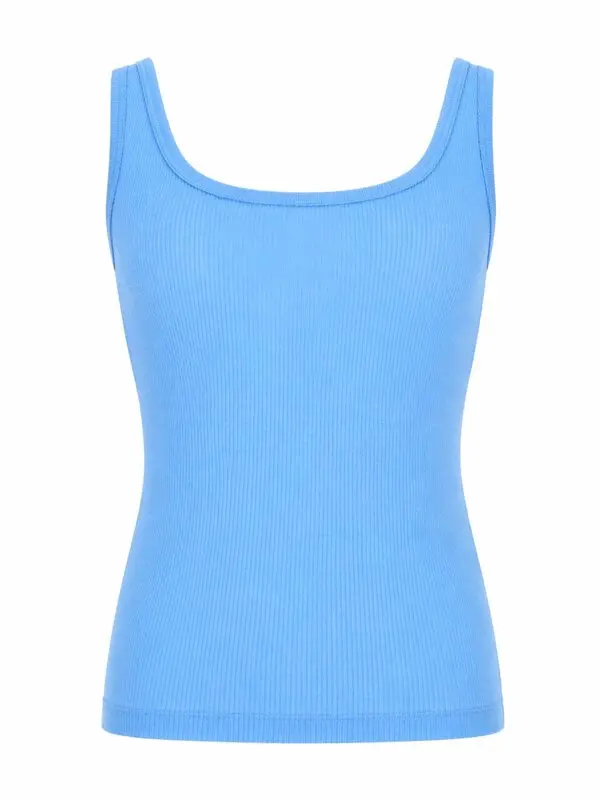 Versace Tank Top In Lana - Blue