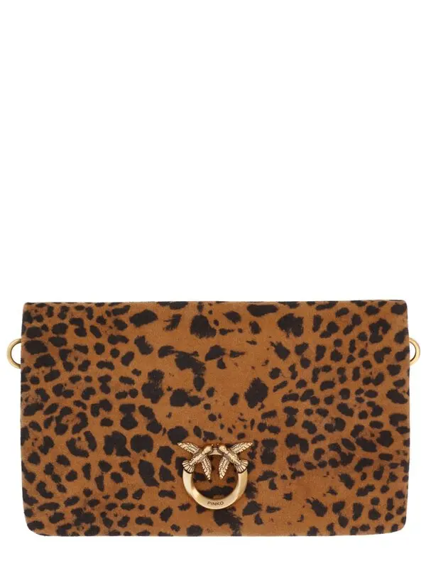 Pinko Pochette Small With Logo - Animalier