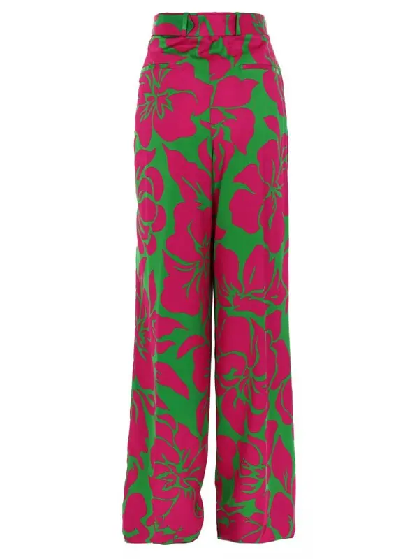 Dries Van Noten Floral Wide-leg Trousers - Multicolour