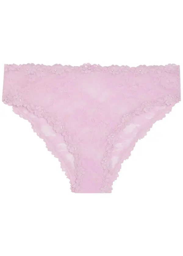 SKIMS Stretch-lace Briefs - Light Pink