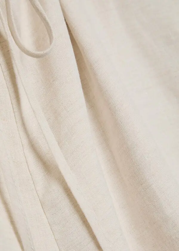 Staud Mateo Cropped Wide-leg Linen Trousers