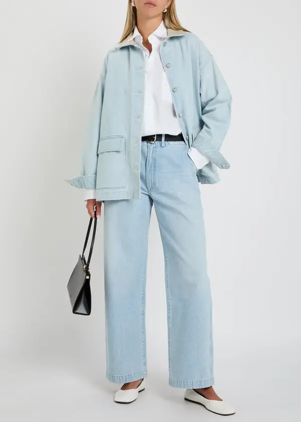 AGOLDE X Maria Mcmanus Cotton-poplin Shirt With Embroidered Logo
