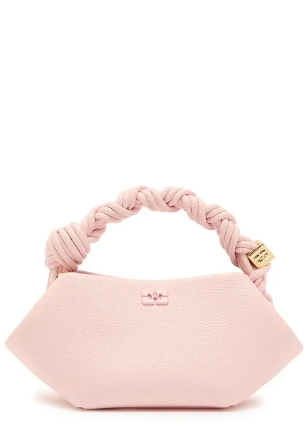 GANNI Bou Mini Grained Leather Top Handle Bag