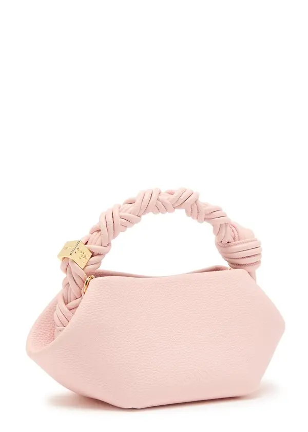 GANNI Bou Mini Grained Leather Top Handle Bag