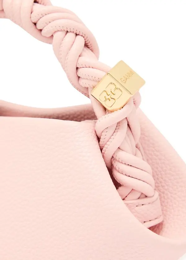 GANNI Bou Mini Grained Leather Top Handle Bag