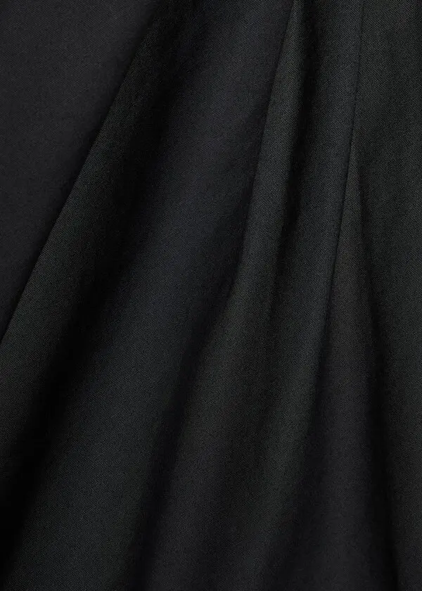 Staud Bellaria Ruched Stretch-cotton Midi Dress