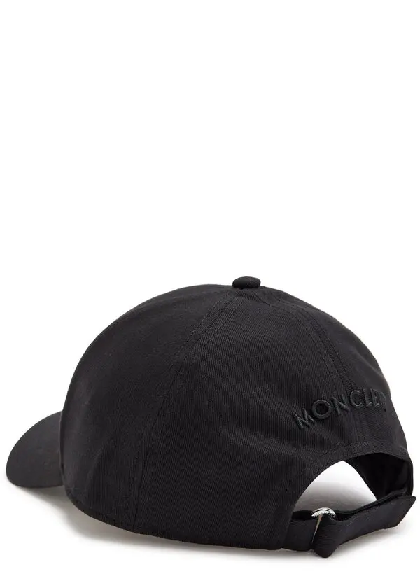 Moncler Logo-appliquéd Twill Cap - Black