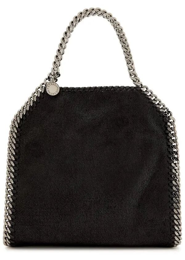 Stella McCartney Falabella Mini Faux Suede Tote Bag - Black