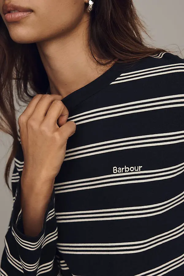 Barbour Dartmoor Cotton Long-sleeve Top - Dark Navy