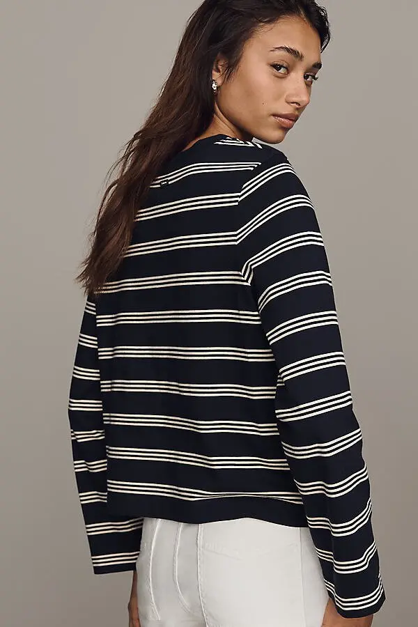 Barbour Dartmoor Cotton Long-sleeve Top - Dark Navy