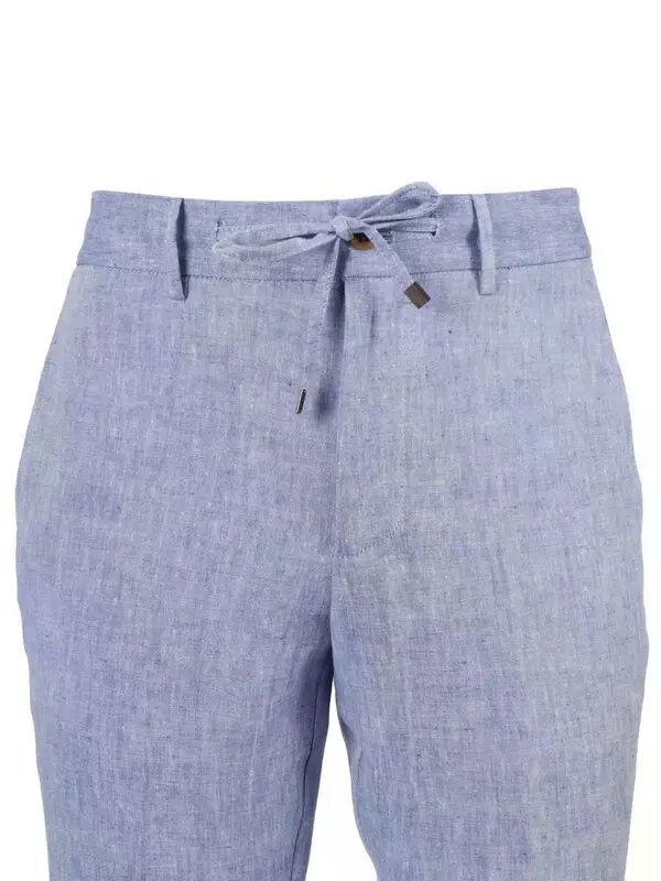 BERWICH Sky Linen Drawstring Trousers
