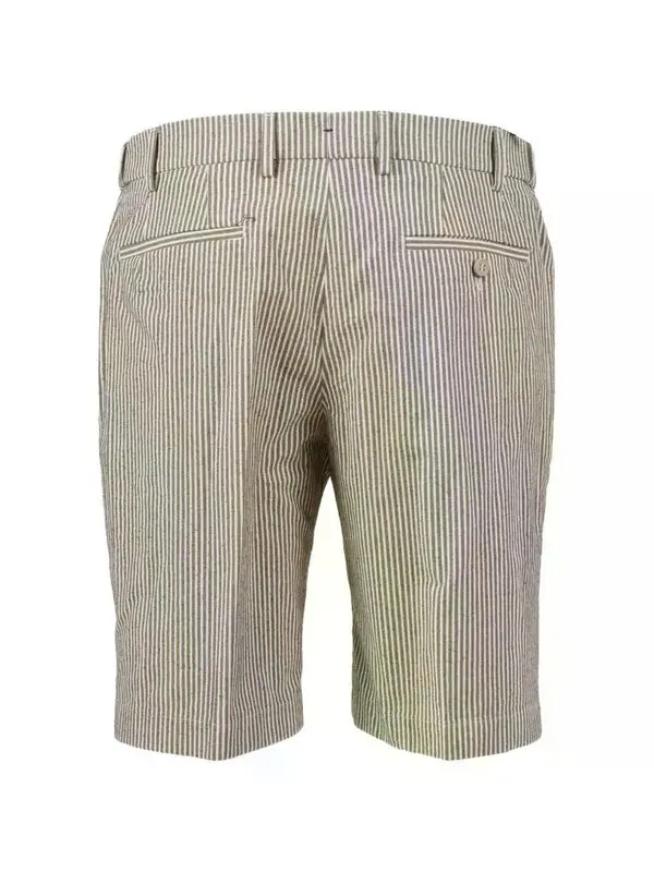 BERWICH Striped Straight-leg Bermuda Shorts