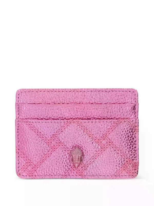 Kurt Geiger Quilted Metallic Cardholder - Pink