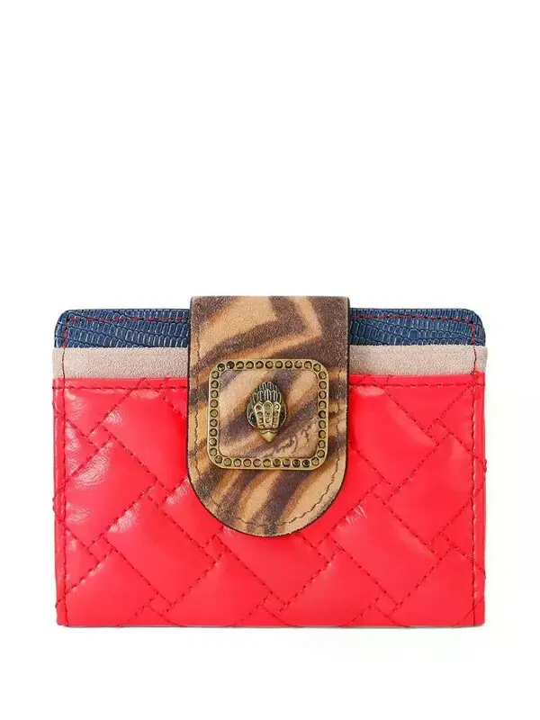 Kurt Geiger Eagle-head Quilted Wallet - Red