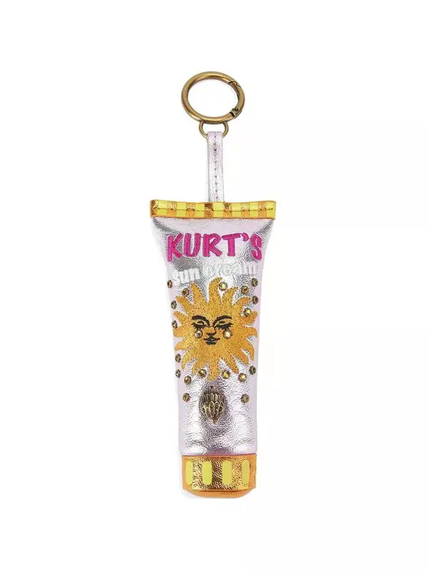 Kurt Geiger Embellished Keyring - Purple