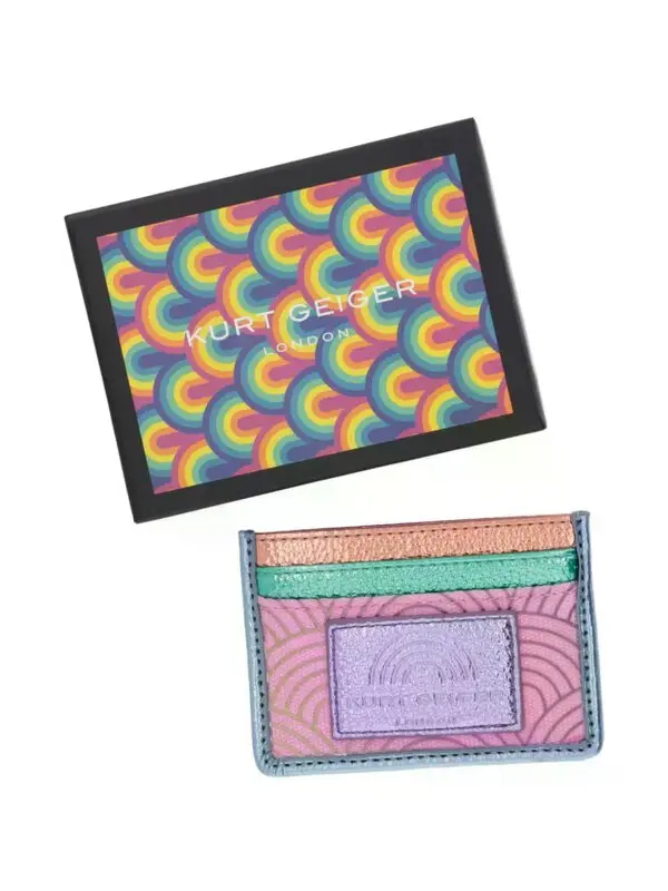 Kurt Geiger Southbank Metallic-effect Card Holder