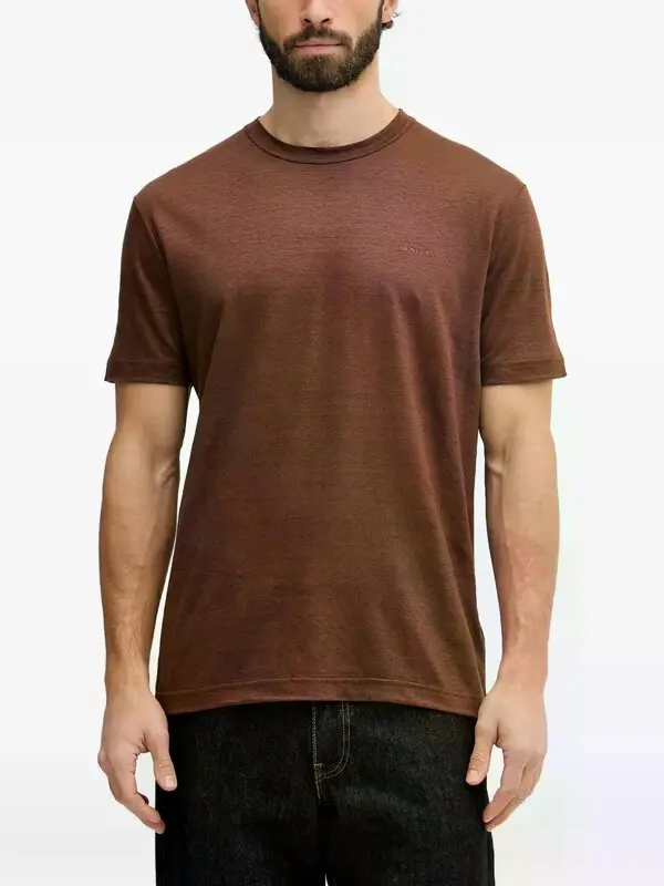 Gant Logo-embroidered T-shirt