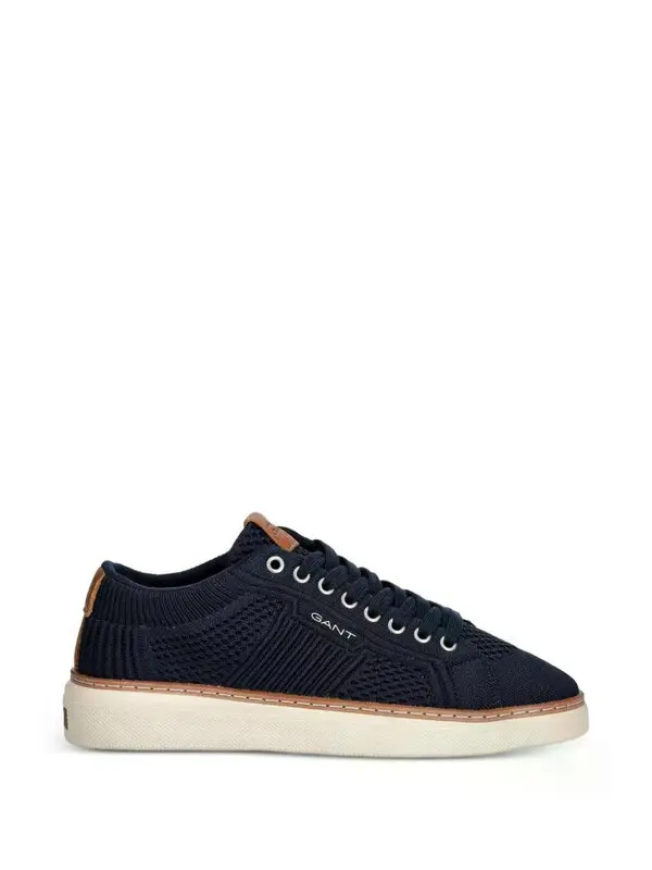 Gant Knit Logo-print Sneakers - Blue
