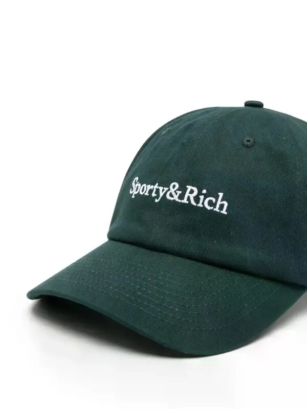 SPORTY & RICH Serif Logo Baseball Cap