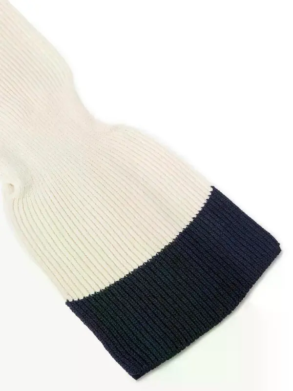 DURAZZI MILANO Two-tone Ribbed Scarf