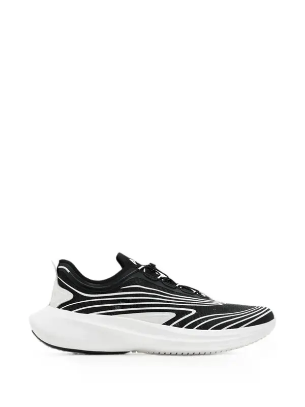 Apl Wave-print Toggle-fastening Sneakers - Black