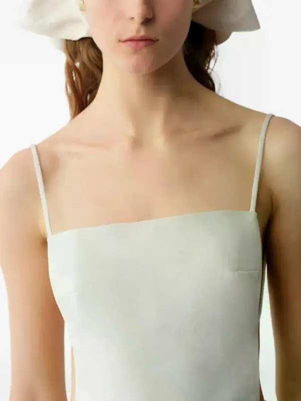 Calvin Klein Off-white Cut-out Backless Dress