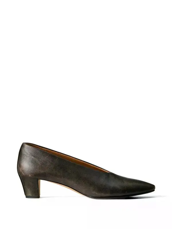 Calvin Klein Distressed Effect Pointed Toe Pumps - Black
